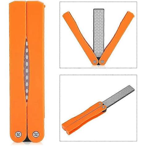 Dual Grit Diamond Sharpening Stone Folding Pocket Diamond Whetstone