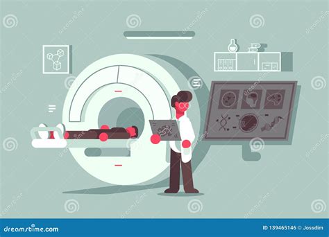 Magnetic Resonance Imaging Mri Background Concept Glowing Royalty Free