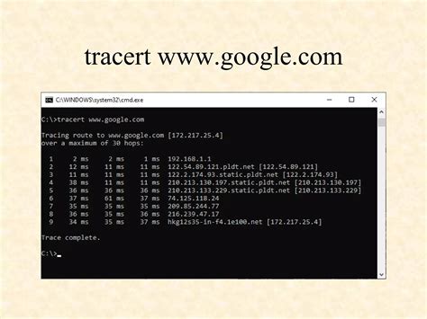 Ping And Traceroute Ppt