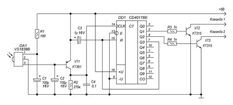 Микросхема Cd4017 описание и схема включения