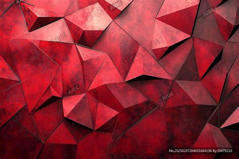Ai创作图红色多边形背景 枚红色几何背景 创意红色几何背景 红黑立体背景钻石色彩 红色立体几何底纹 红色几何多边形 红黑晶格背景 红色几何碎片 立体感红色背景 红色立体背景 前卫风格立体感背景