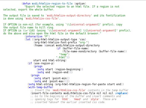 Kill Ring How Can I Copy Syntax Highlighted Code As Rtf Or Html