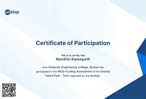 unstoptalentparktech codingchallenge techskills nandini kamepalli