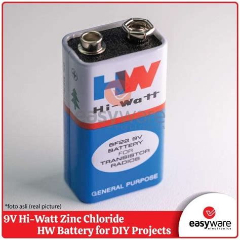Jual Battery 9v For Arduino Raspberry Hw Baterai 9v Hw Di Seller Easyware Electronics
