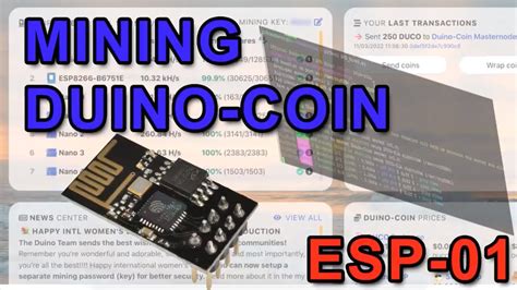 Tutorial Mining Duino Coin Dengan Esp01 Youtube