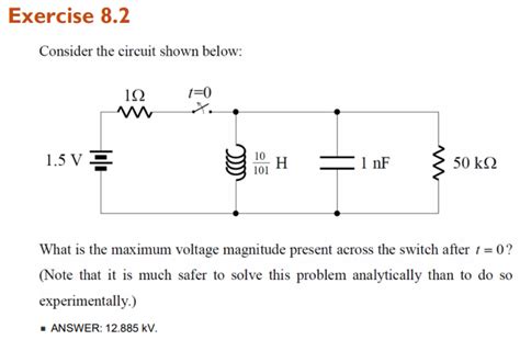 Solved Exercise Consider The Circuit Shown Below T Chegg