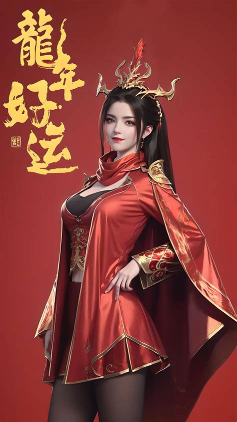 《斗破苍穹》国漫女神ai手机贺图：祝大家龙年大吉 搜狐大视野 搜狐新闻