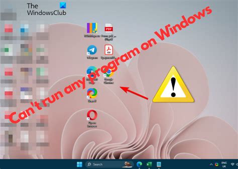 Cant Run Any Program On Windows 1110