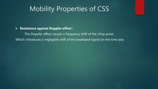 Chirp Spread Spectrum Communication PPTX