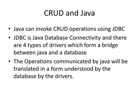 Ppt Java Database Connectivity Powerpoint Presentation Free Download