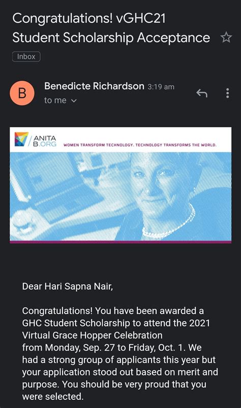 Hari Sapna Nair हरी सपना नायर On Linkedin Ghc Womenintech Ghc