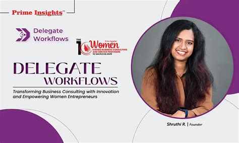 Delegate Workflows Shruthi R Founder