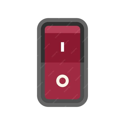 Premium Vector Circuit Breaker Icon Flat Vector Electric Box Fuse Panel Isolated