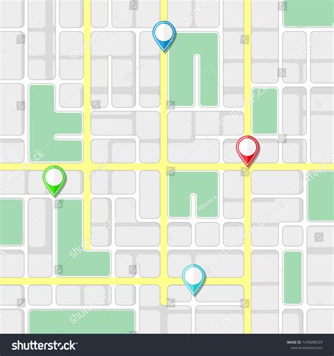 Street Map Navigation Background Vector Illustration Stock Vector Royalty Free 1476098729