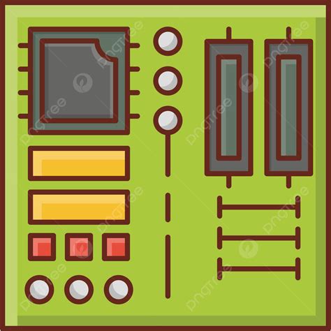 Motherboard Hardware Electronic Icon Vector Hardware Electronic Icon Png And Vector With