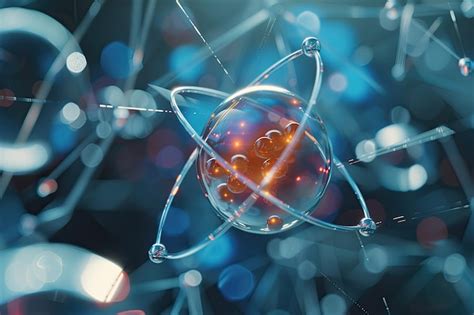 Visual Representation Of Atom And Molecule In Research Premium Ai Generated Image