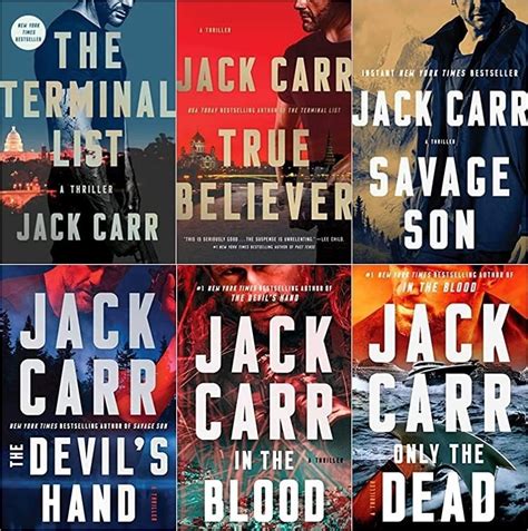 Terminal List A Thriller Series 6 Book Collection Set By Jack Carr