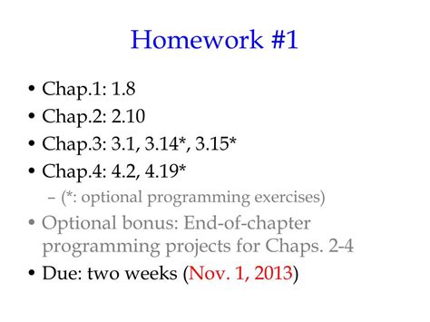 Ppt Homework Assignment 1 Powerpoint Presentation Free Download