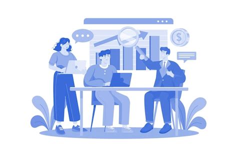 Premium Vector Business Team Monitoring Data Analytics