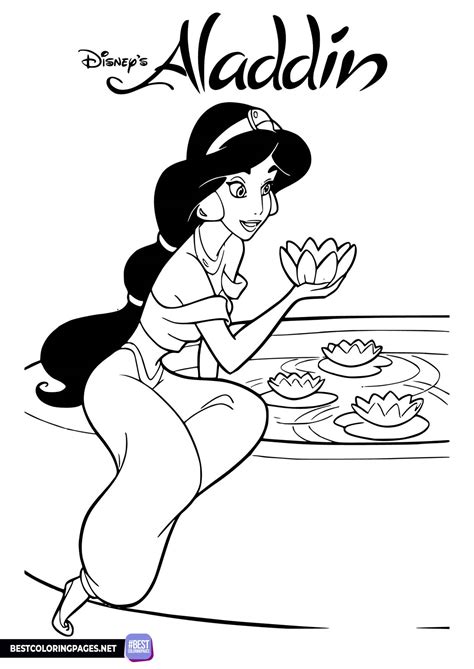 Free Printbale Jasmine Coloring Page Free Printable Coloring Pages