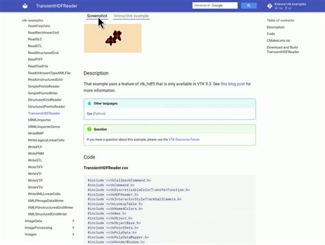 Upgrade To The VTK Examples Website