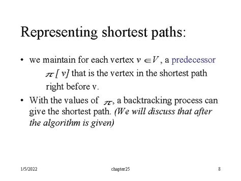 Chapter 25 Singlesource Shortest Paths Problem Definition Shortest