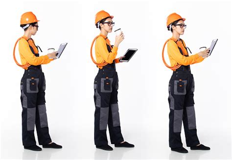 전체 길이 30 대 40 년대 아시아 여성 산업 전기 기술자 열심히 생각 전기공에 대한 스톡 사진 및 기타 이미지 전기공 전신 한 명의 여자만 Istock