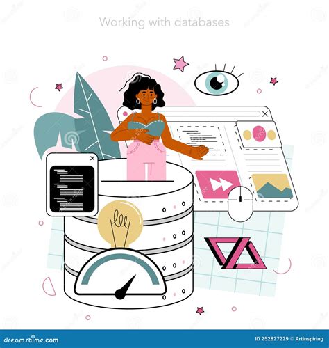 Back End Development Concept Software Development Process Stock Vector Illustration Of