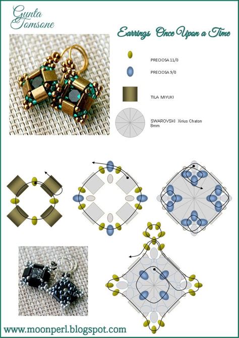 Схемы Схема серёжек и кулона с тилой Beaded Jewelry Patterns Jewelry Patterns Bead Jewellery