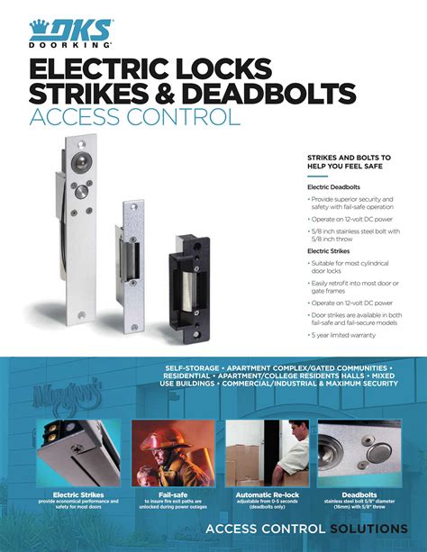 Doorking Catalogs Electric Locks Strikes And Deadbolts Arcat