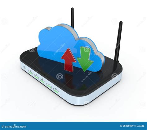 Concept Of Cloud Computing Stock Illustration Illustration Of Concept