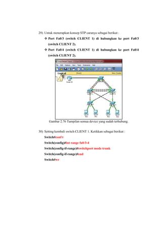 Membuat Simulasi Jaringan Vlan DOC