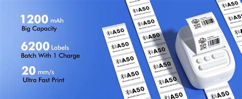 203dpi Mobile Printer Stickers Label Photo Wireless Printer Portable