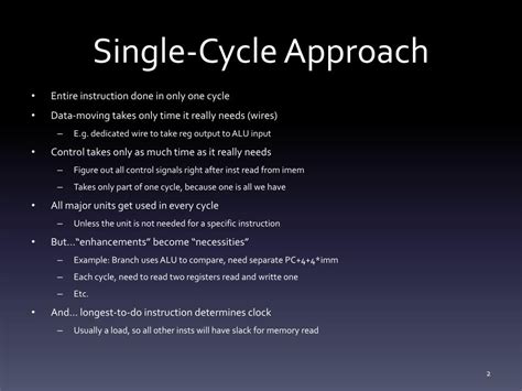 Ppt Single Cycle Processor Design Powerpoint Presentation Free