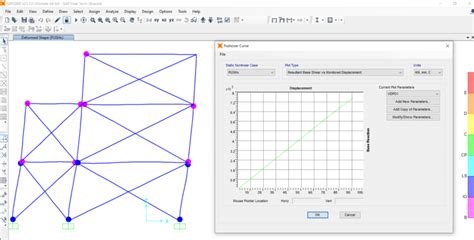 During Sap2000 Pushover Analysis The Curve Doesnt Reach Defined Target