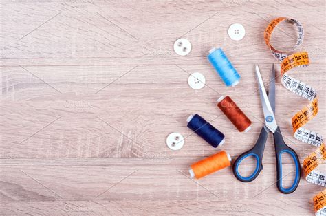 Sewing Background Featuring Accessory Apparel And Background Arts