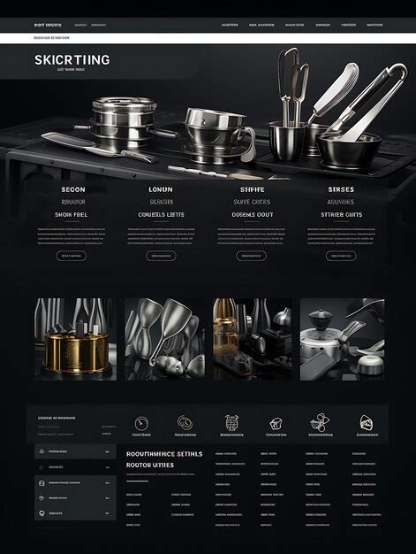 Premium Photo Design Of Stainless Steel Kitchenware Packaging With A