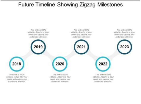 Zig Zag Timeline Slide Team