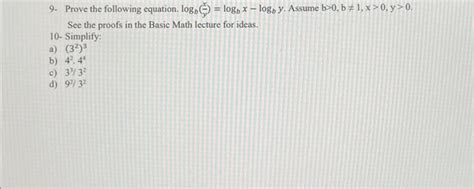 Solved 9 Prove The Following Equation Chegg Com
