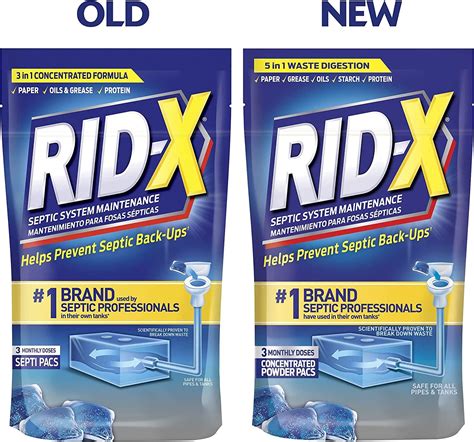 Rid X Septic Tank Treatment Enzymes 3 Month Supply Septi Pacs 32oz