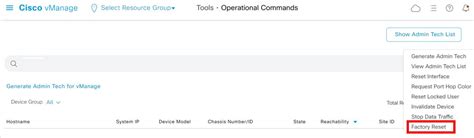 Cisco Sdwan Vmanage Operational Commands Information The Network Dna