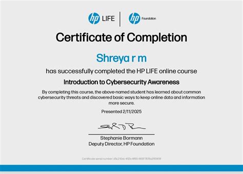 Hplife Cybersecurity Introduction Awareness Hplife Hp Shreya R M