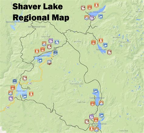 Shaver Lake Map At Jared Harper Blog