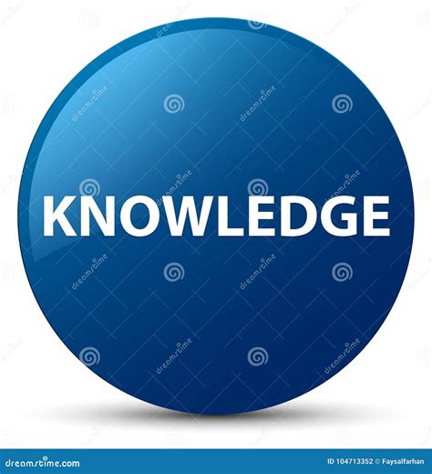 Knowledge Blue Round Button Stock Illustration Illustration Of Blue