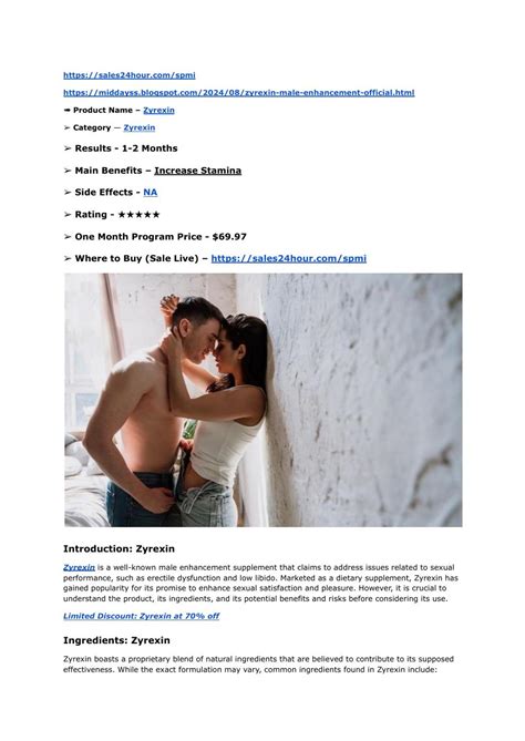 Zyrexin Male Enhancement Supplement PDF To Flipbook