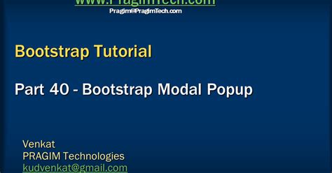 Sql Server Net And C Video Tutorial Bootstrap Modal Popup