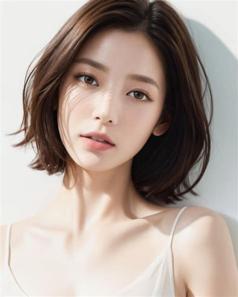 Premium Ai Image Portrait Of Beautiful Japanese Women With White