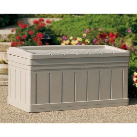 Suncast Deck Box With Seat 488l Garden Street
