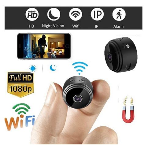 Hd P Mini Camera Wireless Wifi Security Cam Night Vision Motion Detects With Adjust