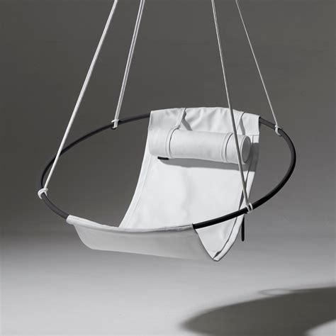 Modern Sling Hanging Chair Outdoor Sandy Colour Vegan And Eco